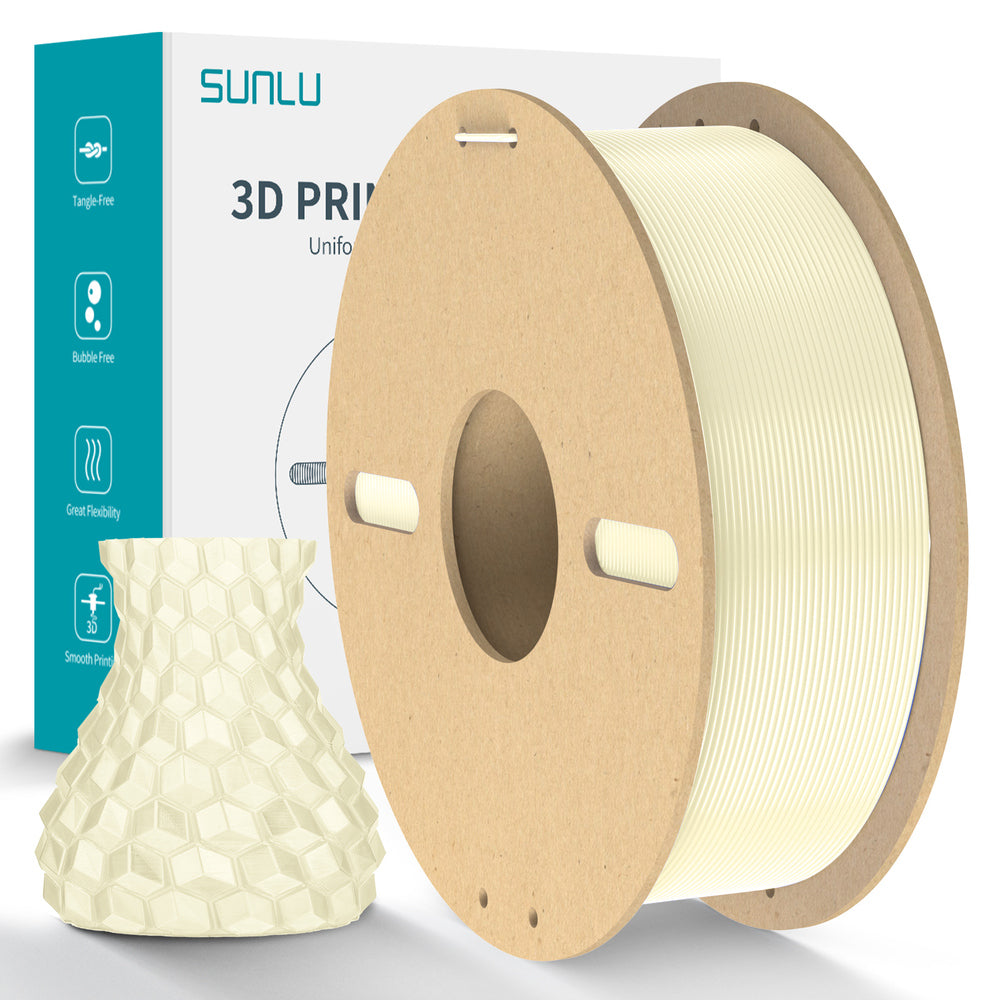 Atome3D.com - Sunlu - TPU-Silk - Blanc Crème (Cream White) - 1,75 mm - 1 kg