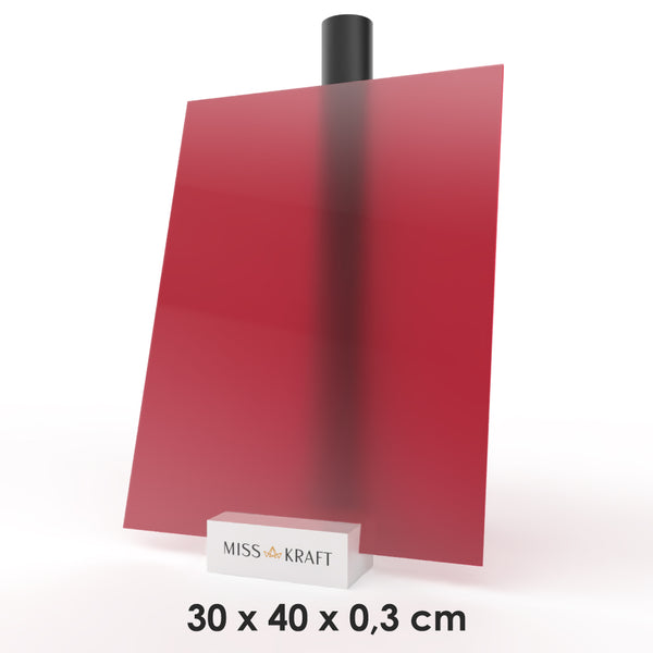 Atome3D.com - MissKraft - Plexiglass PMMA Acrylique - Rouge Givré - 30 ...