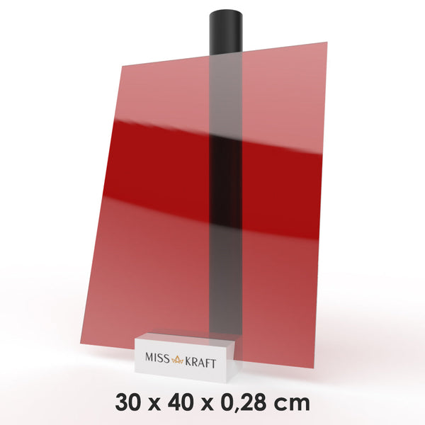 Atome3D.com - MissKraft - Plexiglass PMMA Acrylique - Rouge Transparent ...