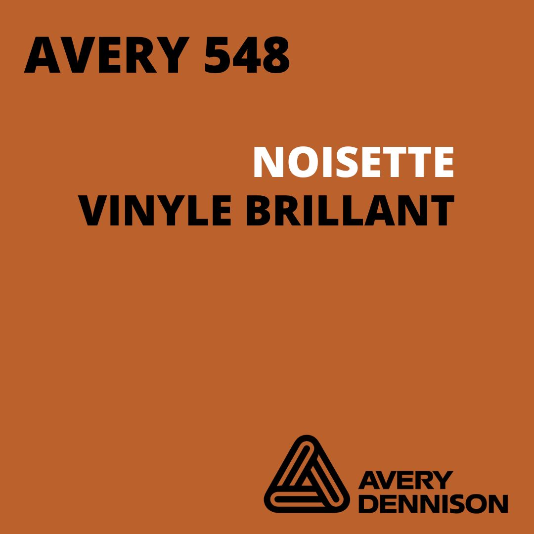 Atome3D.com - AVERY 500 - Vinyle Adhésif - Noisette Brillant - 24 cm x 10 m