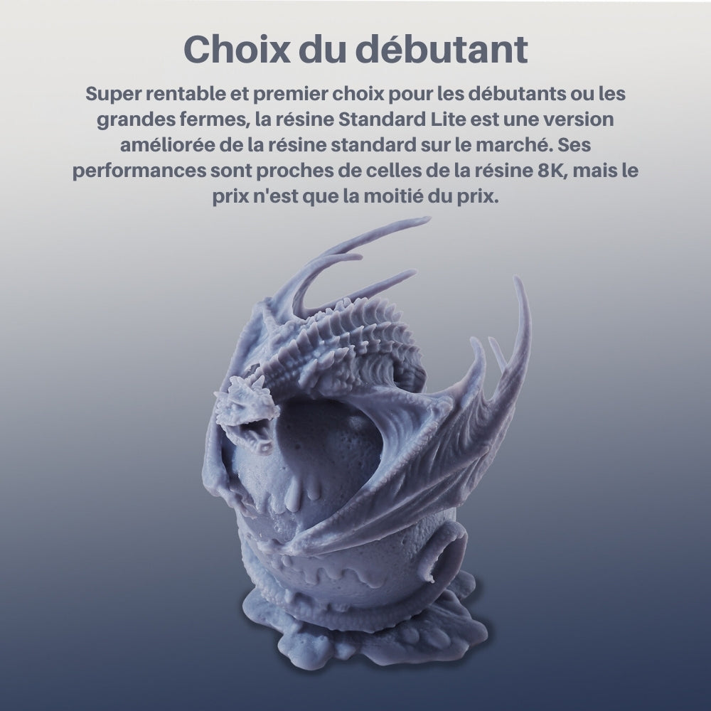 Atome3D.com - Pack Antinsky - 6x Standard Lite Resin - Gris (Gray) - 1 kg