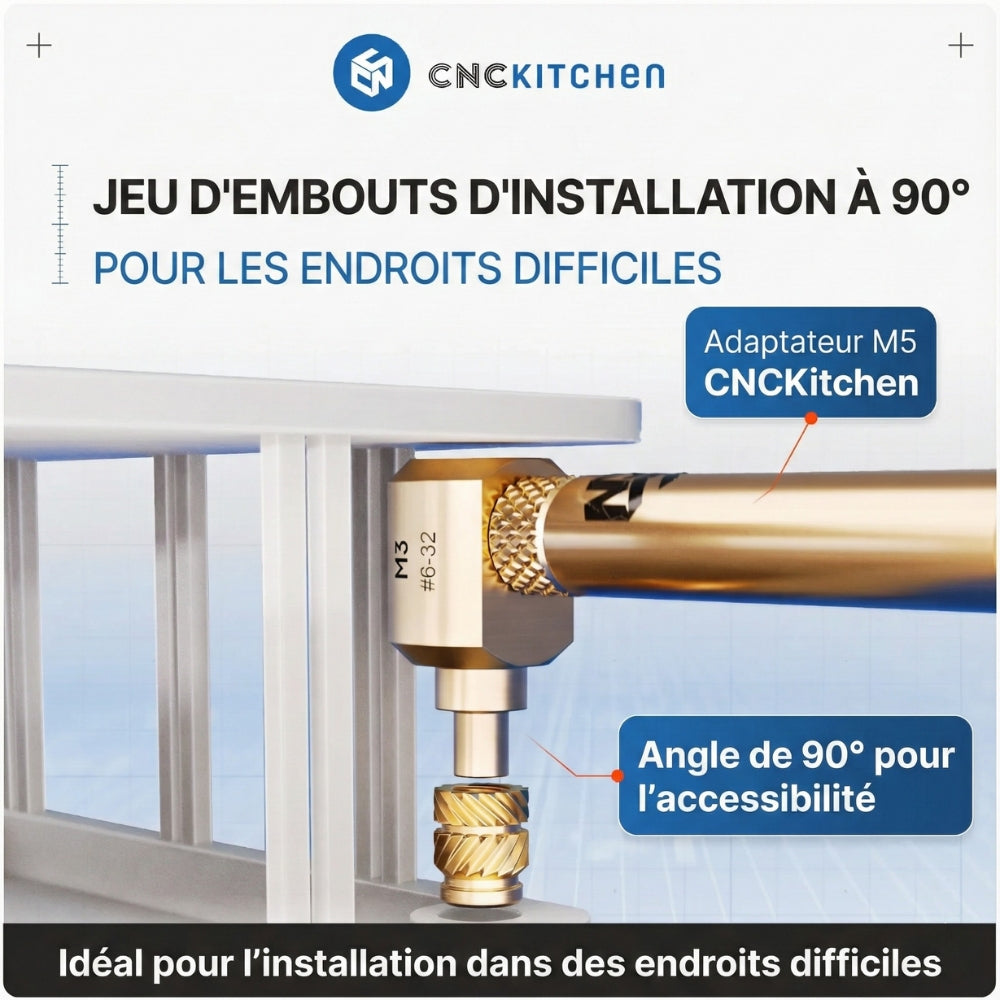 Atome3D.com - CNC Kitchen - Kit d'Installation à 90° pour Endroits ...