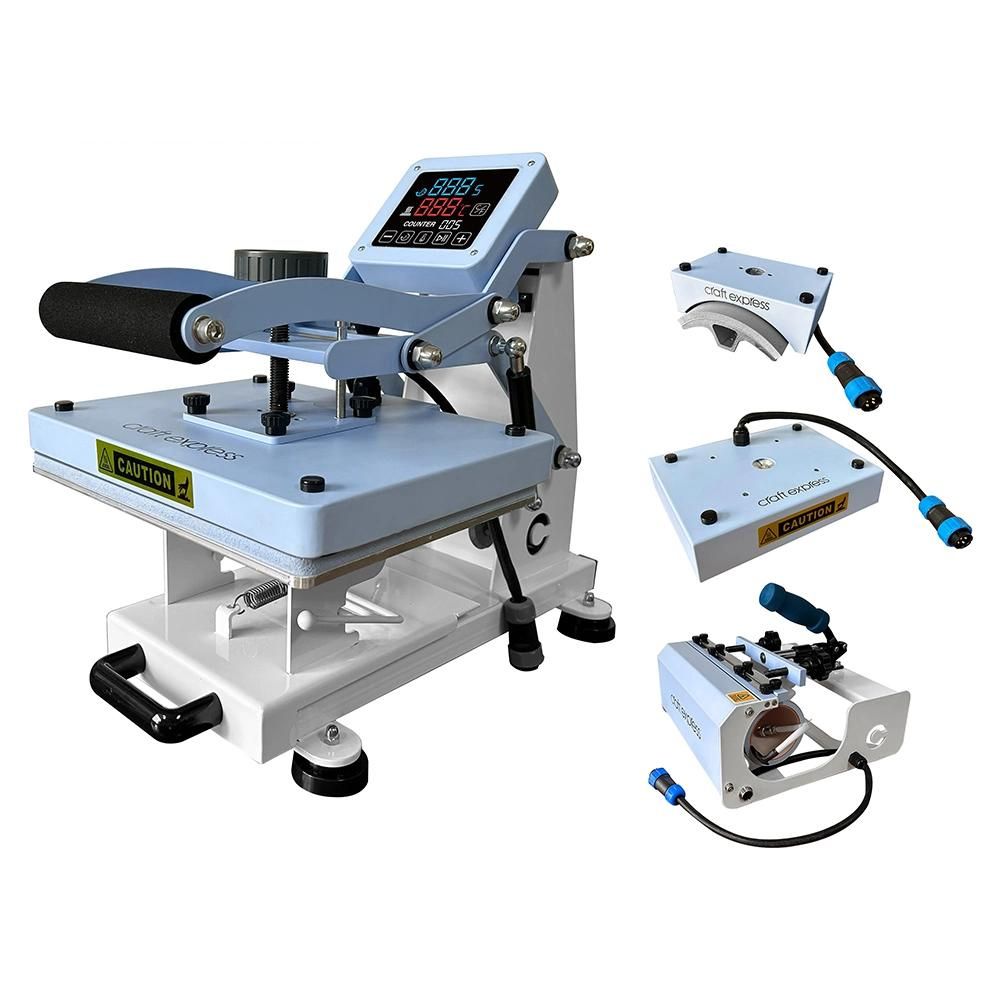 Atome3D.com - Craft Express - Heat Press Combo - Machine de Presse 3 en 1