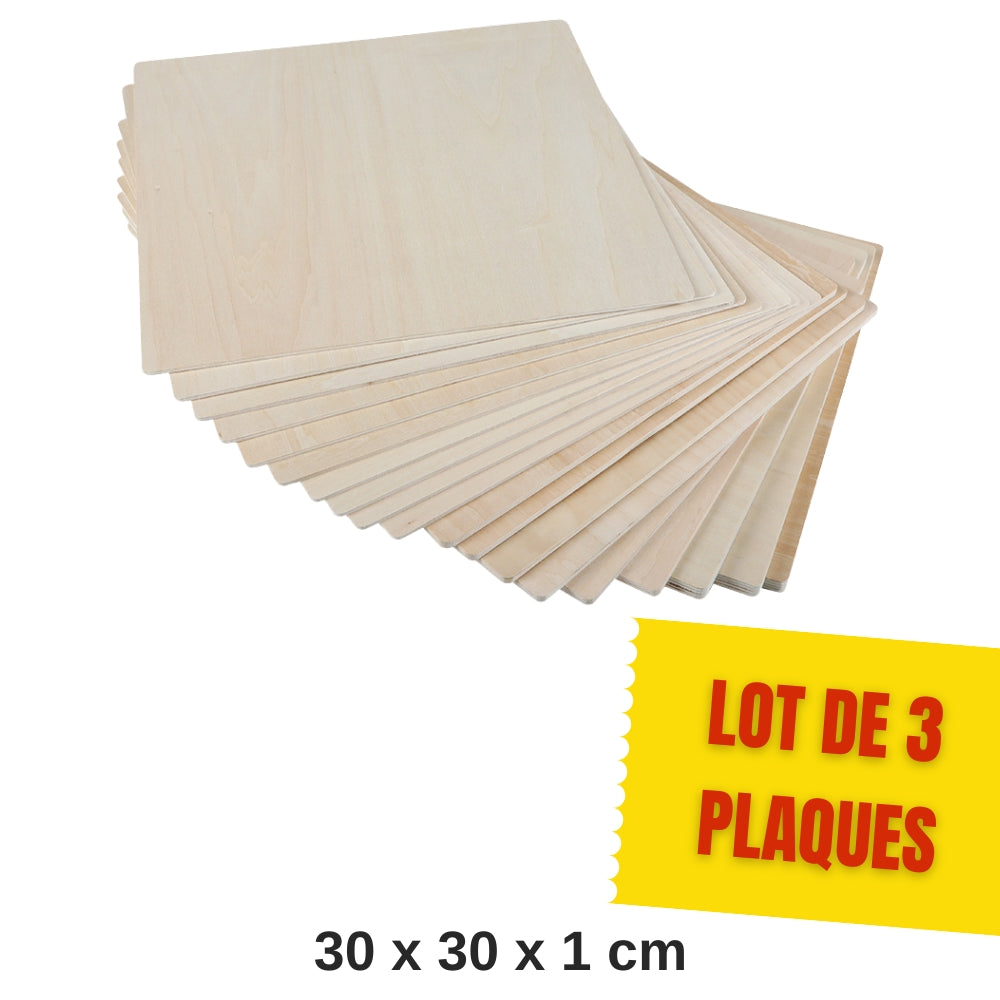 Atome3D.com - Creality - 3 Plaques de Contreplaqué de Bois (Basswood ...