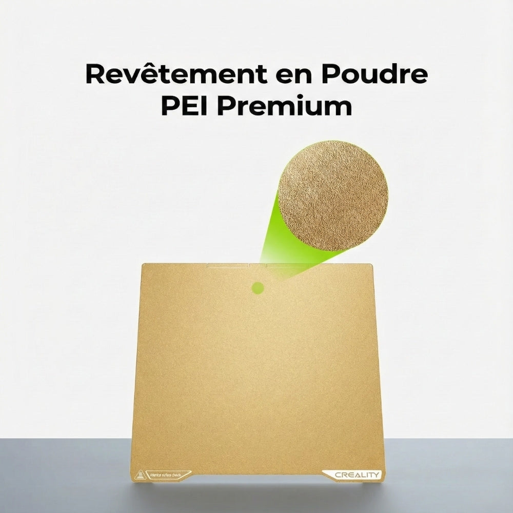 Atome3D.com - Creality - K2 - Plateau d'impression PEI Double Face Givré