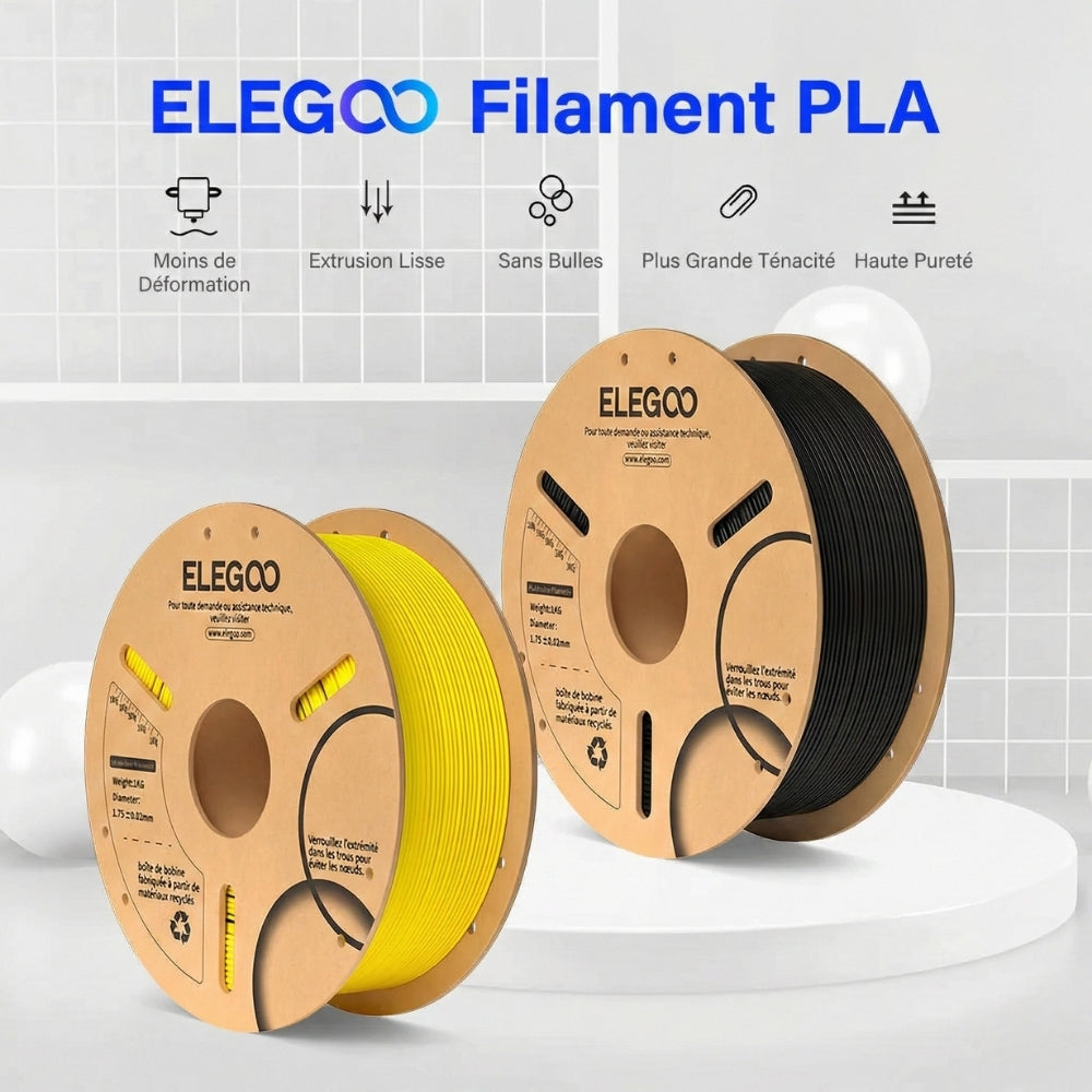 Atome3D.com - Elegoo - PLA - Rouge (Red) - 1,75 mm - 1 kg - RFID