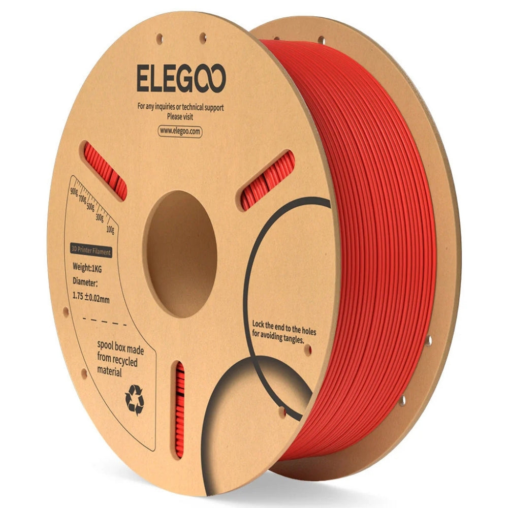 Atome3D.com - Elegoo - PLA - Rouge (Red) - 1,75 mm - 1 kg - RFID