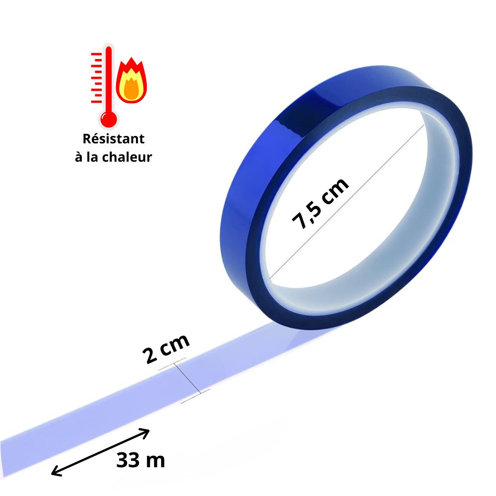 Atome3D.com - MissKraft - Scotch adhésif résistant à la chaleur - 2 cm ...