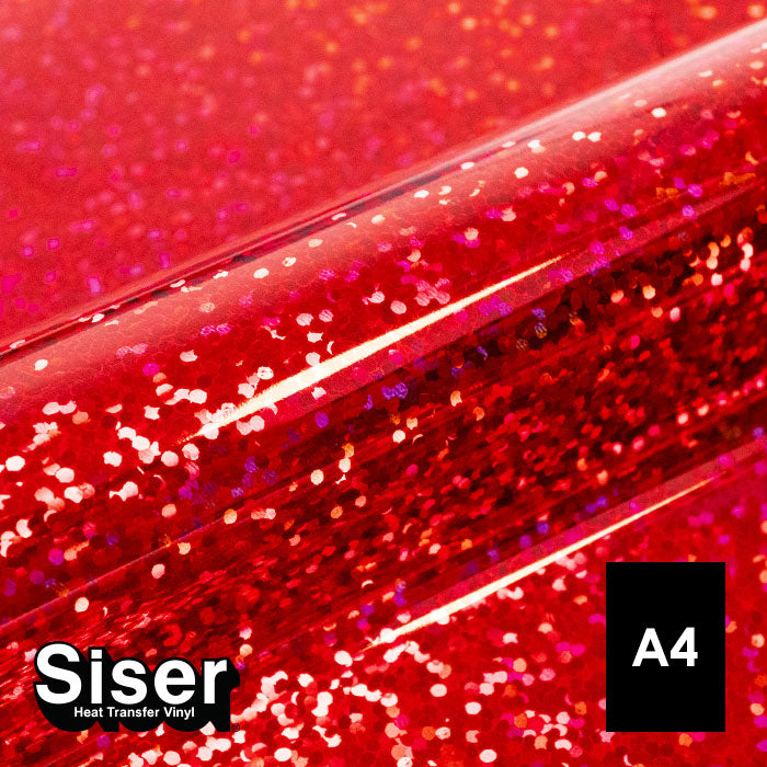 Atome3D.com - Siser - Holographic Flex | (H0007) Rouge | 20 x 30 cm