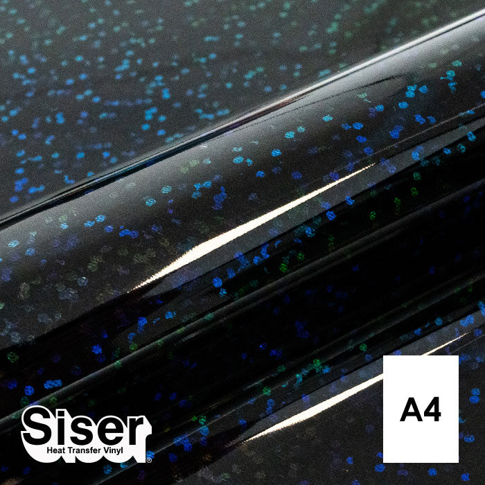 Atome3D.com - Siser - Holographic Flex | (H0019) Noir | 20 x 30 cm