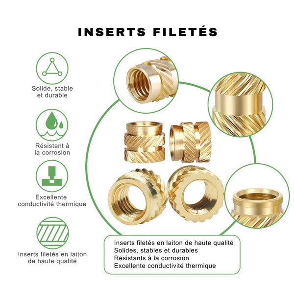 Atome3D.com - Mintion - Kit d'Inserts Filetés (Threaded Inserts Kit ...