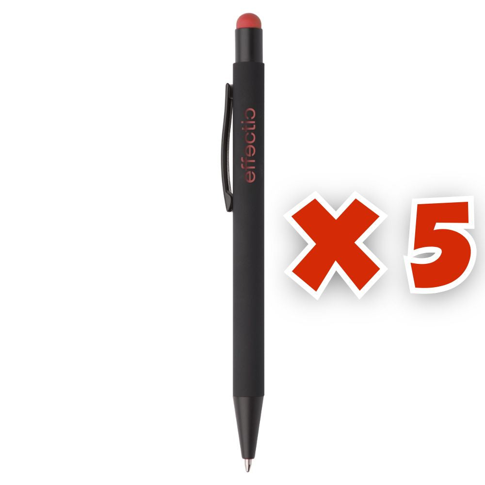 Atome3D.com - MissKraft - 5 Stylos à bille à graver Pearly Noir embout ...