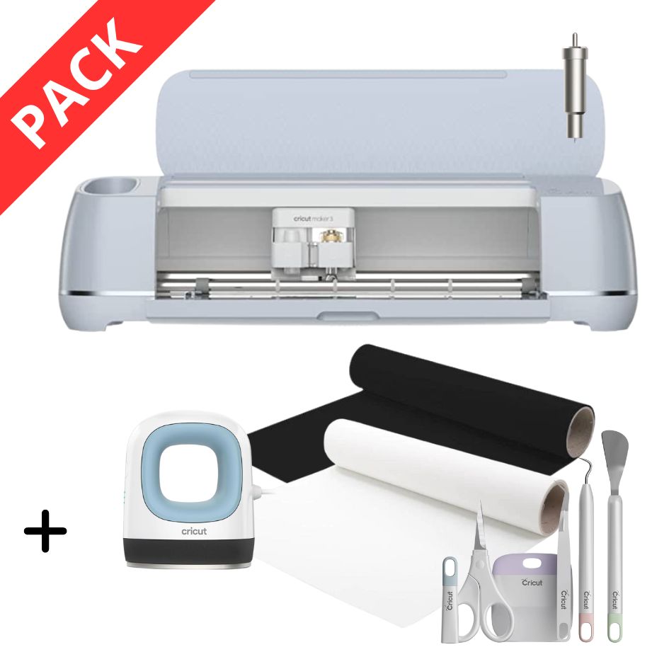 Atome3D.com - Cricut - Pack Starter Flex Maker 3 + EasyPress Mini