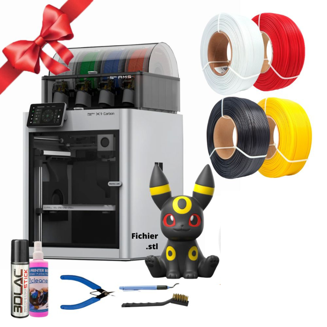 Atome3D.com - Pack Bambu Lab X1 Carbon Combo avec AMS - Évolution Nocturne
