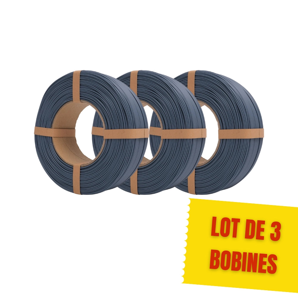 Atome3D.com - Pack Refill eSun - 3x ePLA Matte Gris Foncé