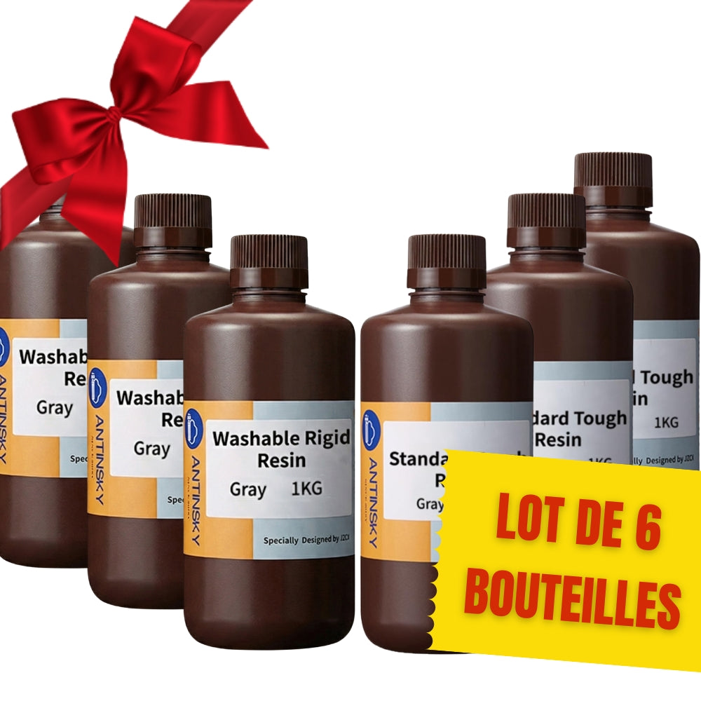 Atome3D.com - Pack Antinsky - 6x Water Washable Rigid Resin - Gris ...