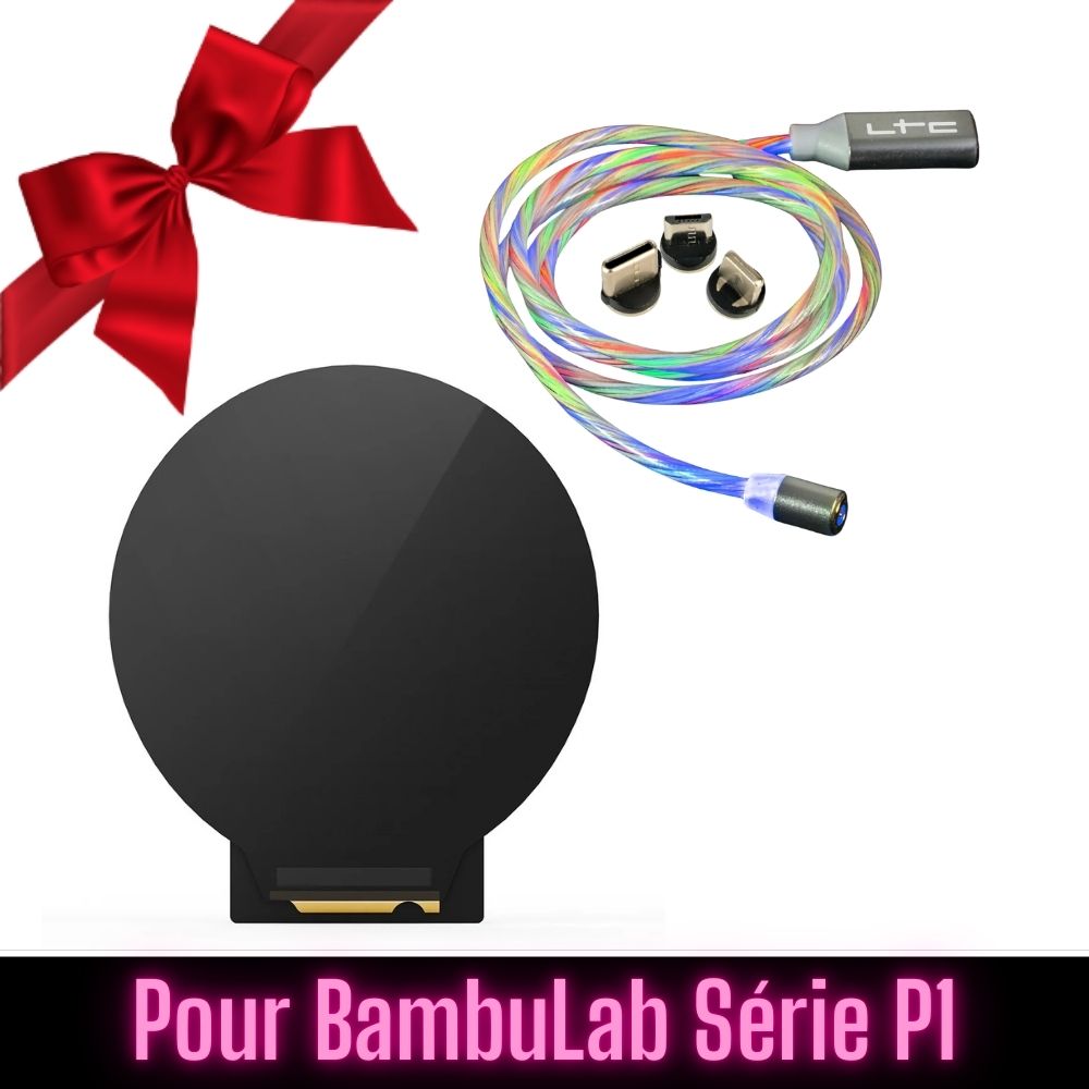 Atome3D.com - Pack BIGTREETECH Panda Knomi Screen + USB-C pour Série P1