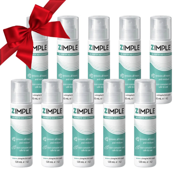 Atome3D.com - Pack Zimple3D - Lot de 10 Zicleaner Mini Format 120 ml