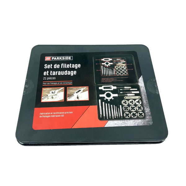 Atome3D.com - Parkside - Set de Filetage et de Taraudage 21 pièces