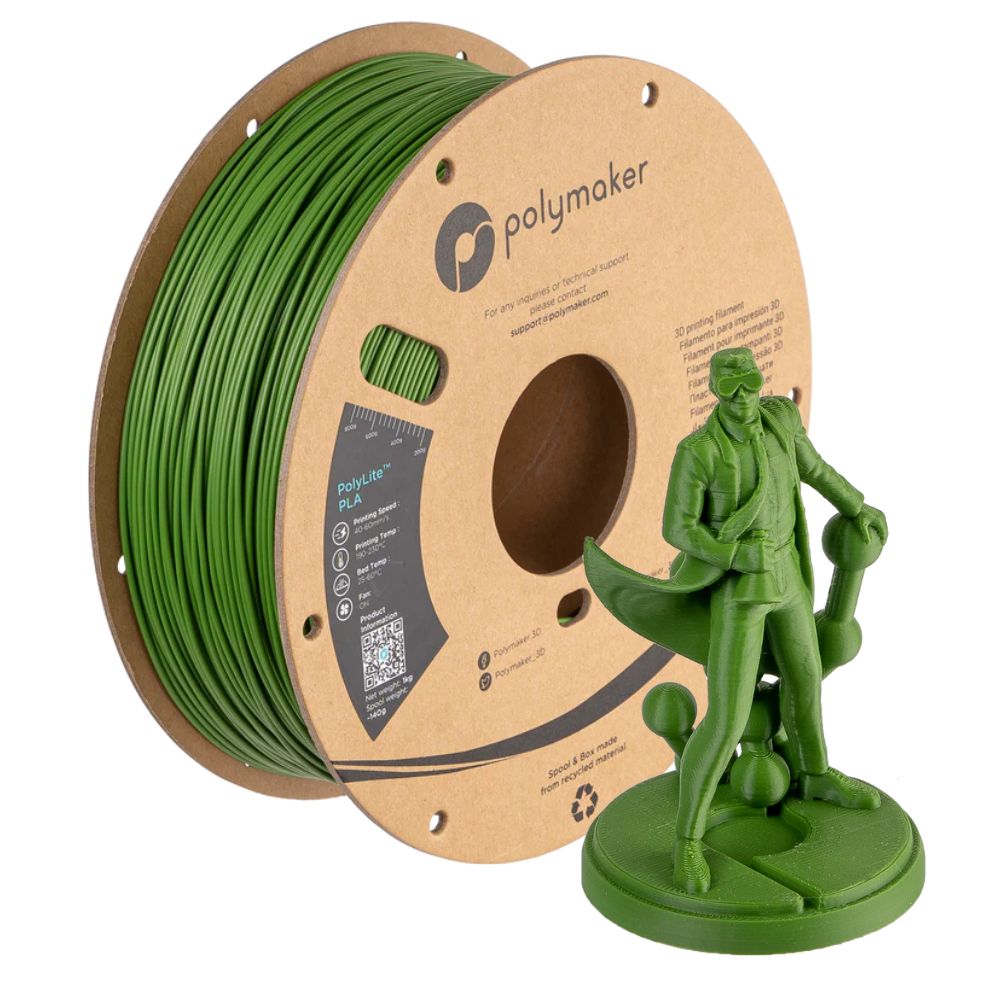 Atome3D.com - Polymaker - PolyLite PLA - Vert Jungle (Jungle Green) - 1,75 mm - 1 kg
