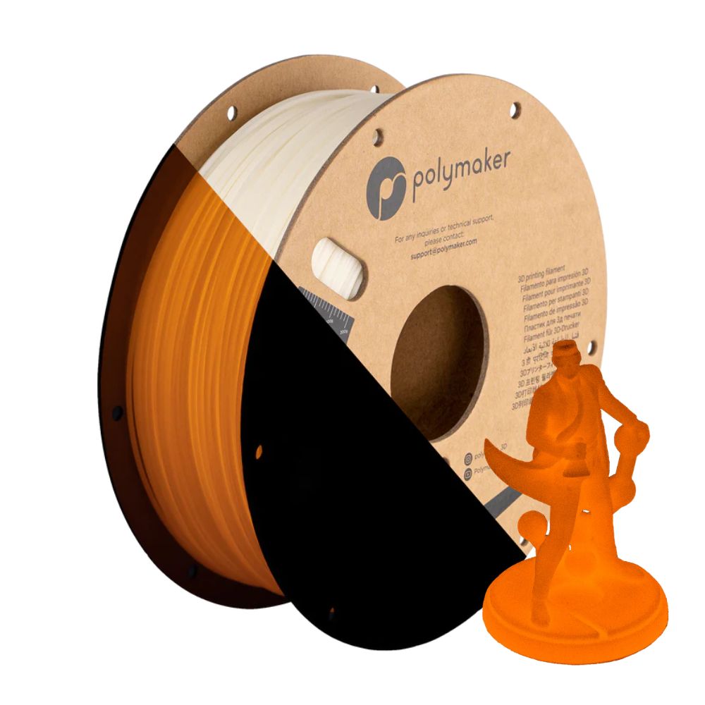 Atome3D.com - Polymaker - PolyLite Glow PLA - Orange Phosphorescent ...