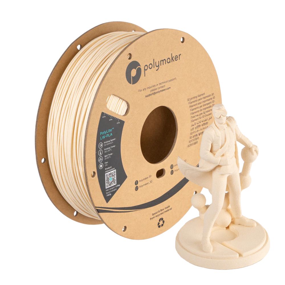 Atome3D.com - Polymaker - PolyLite LW-PLA - Blanc (White) - 1,75 mm - 800 g