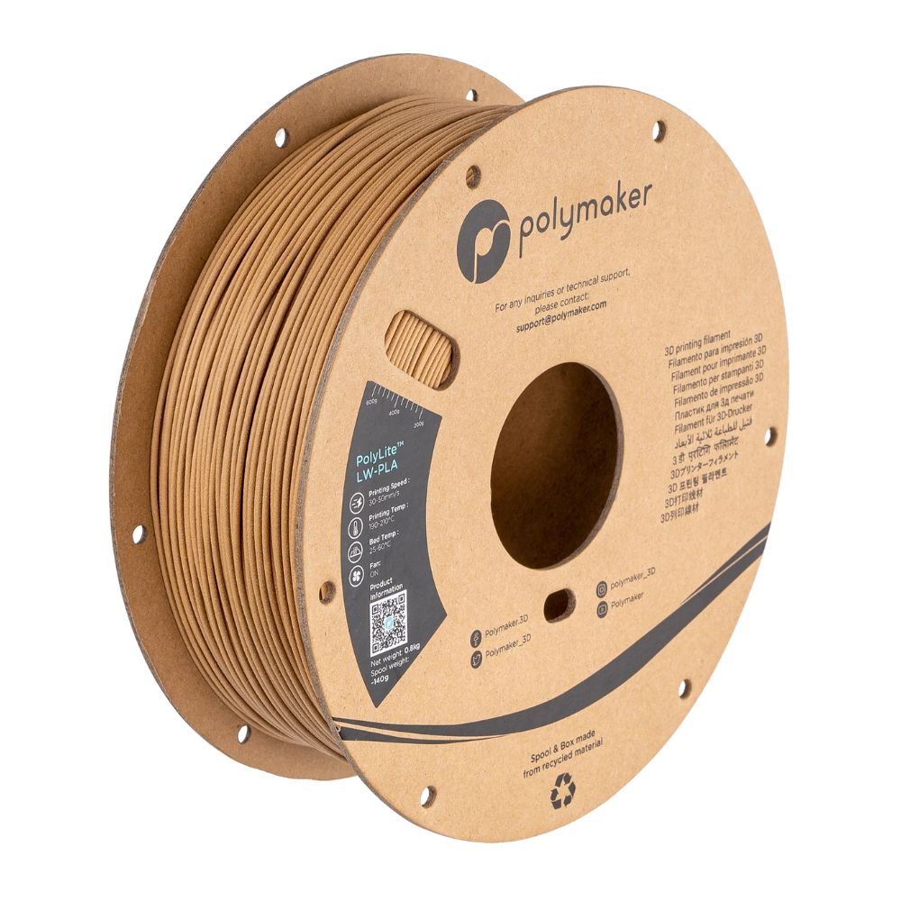 Atome3D.com - Polymaker - PolyLite LW-PLA - Bois (Wood) - 1,75 mm - 800 g