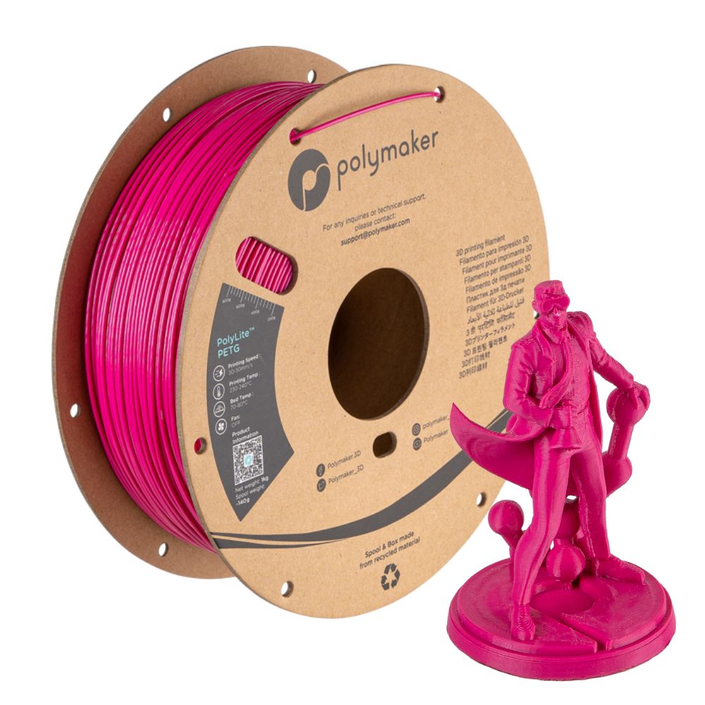 Atome3D.com - Polymaker - PolyLite PETG - Magenta - 1,75 mm - 1 kg