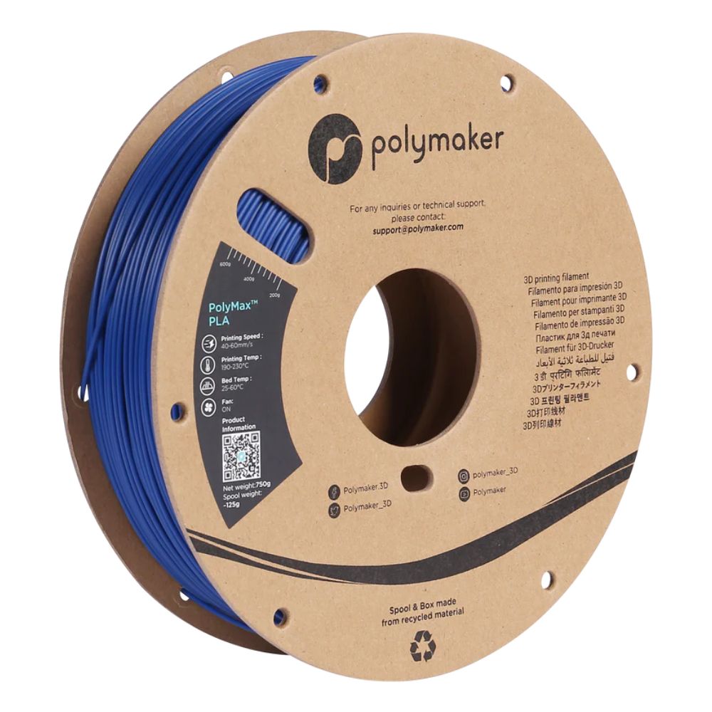 Atome3D.com - Filament Polymaker PolyMax (PLA) Bleu 750g | Atome3D