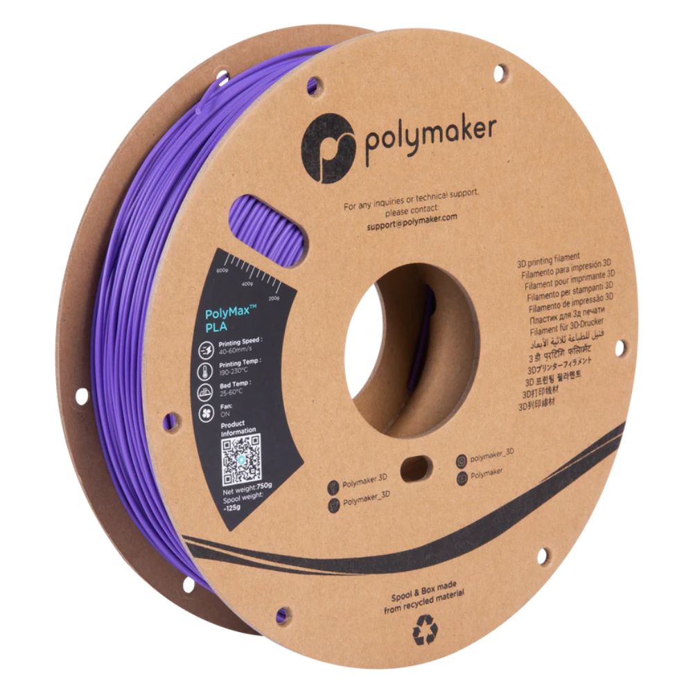 Atome3D.com - Polymaker PolyMax (PLA) Violet 750g | Atome3D