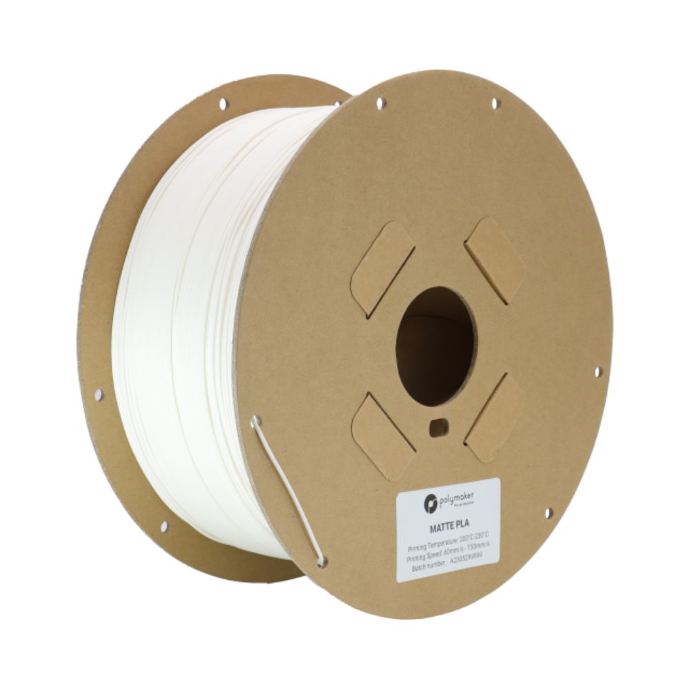 Atome3D.com - Polymaker - Matte PLA for Production - Blanc (White) - 1 ...