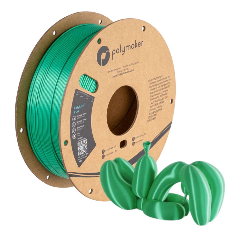 Atome3D.com - Polymaker - PolyLite Silk PLA - Vert (Green) - 1,75 mm - 1 kg