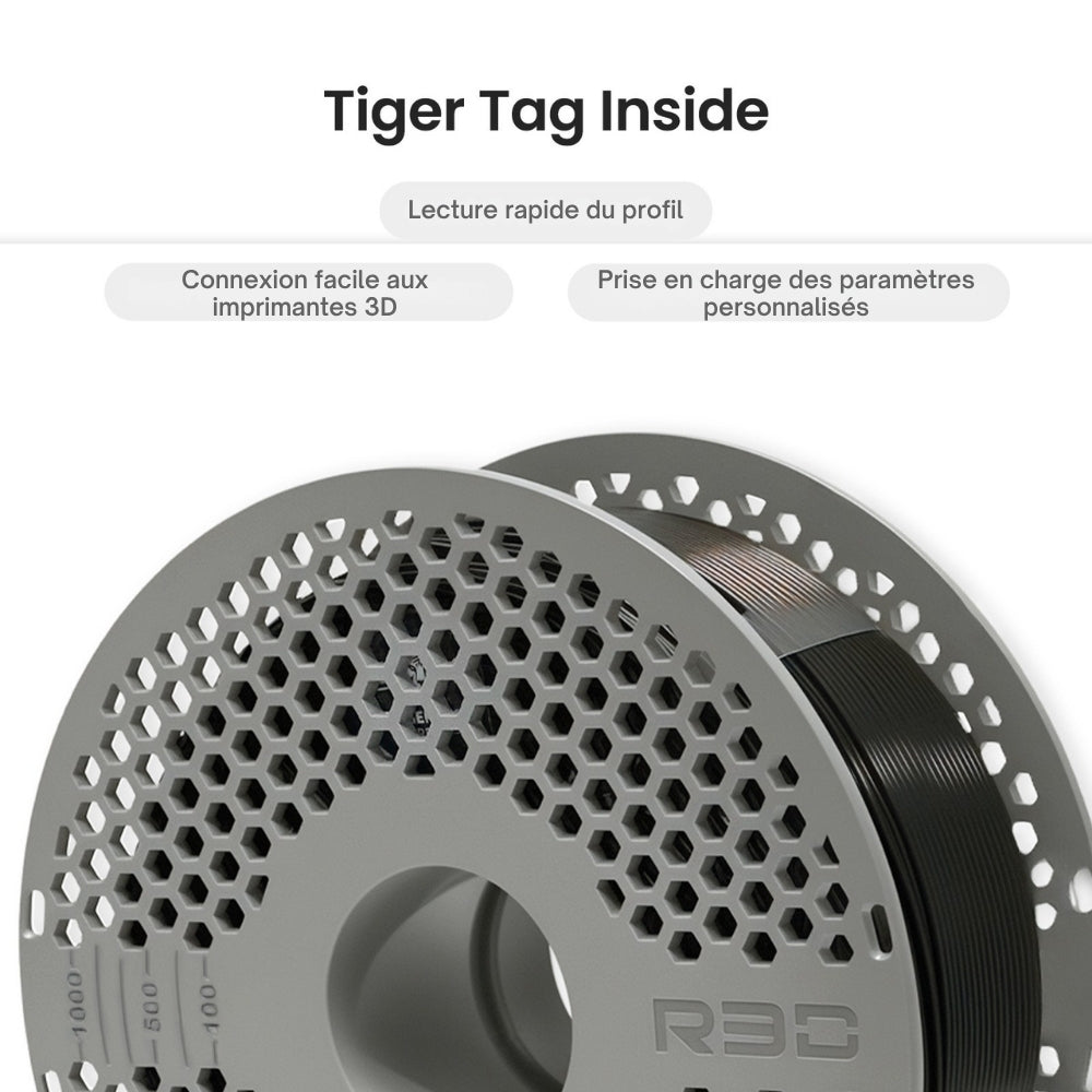 Atome3D.com - R3D - PETG High-Speed - Noir (Black) - 1,75 mm - 1 kg