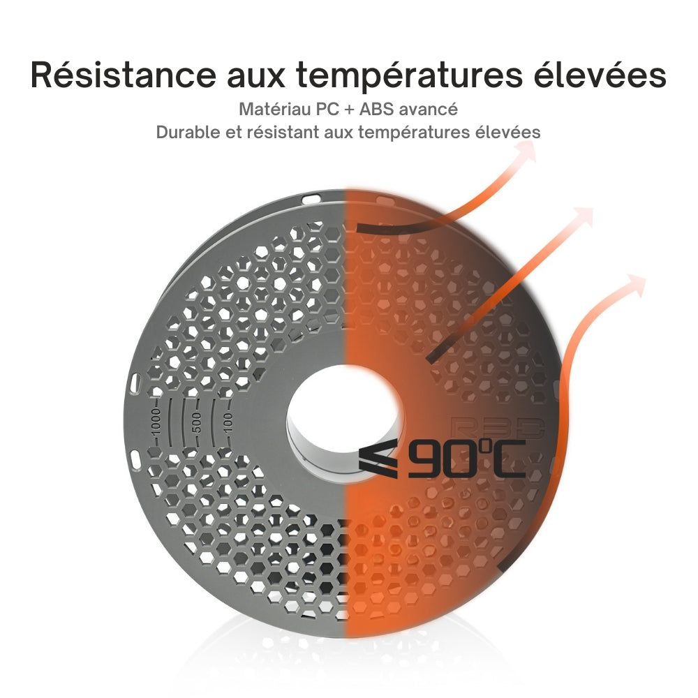 Atome3D.com - R3D - PETG High-Speed - Noir (Black) - 1,75 mm - 1 kg