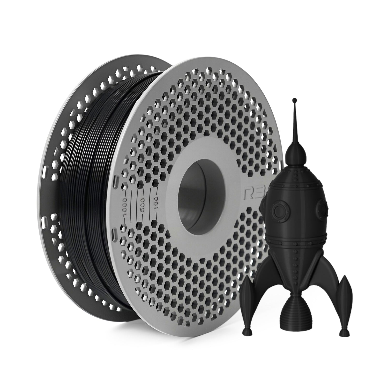 Atome3D.com - R3D - PLA High-speed - Noir (Black) - 1,75 mm - 1 kg