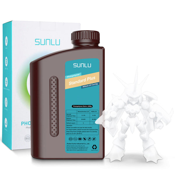 Atome3D.com - Sunlu - Résine Standard Plus - Transparent (Clear) - 1 kg