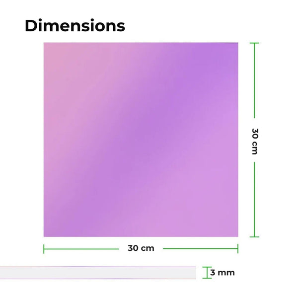 Atome3D.com - xTool - 3 Plaques Acryliques - Violet Transparent - 3 mm ...