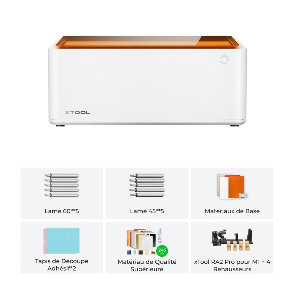 Atome3D.com - xTool - M1 10W - Kit de Luxe avec RA2 Pro